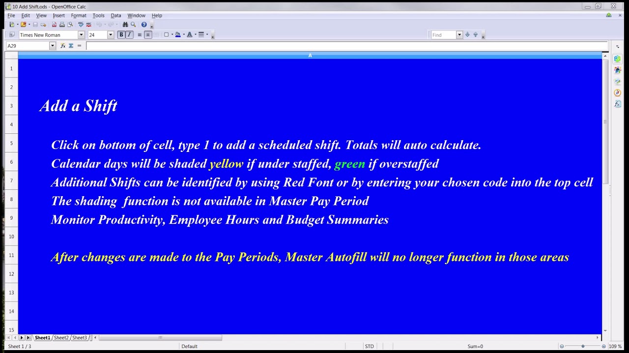 5 Employee Schedules Practical Level