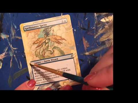 MTG Alternate Art Cards Time Lapse: Full Art Spellstutter Sprite
