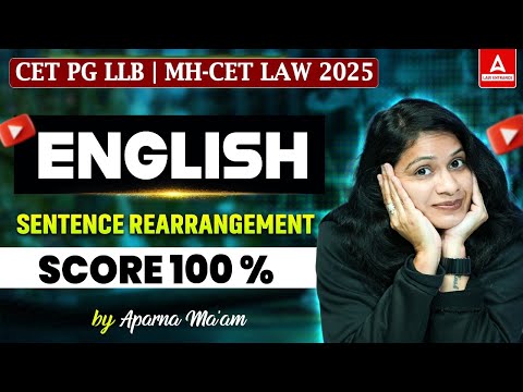 CUET PG LLB English Language | Sentence Rearrangement | CUET PG LLB Preparation 2025