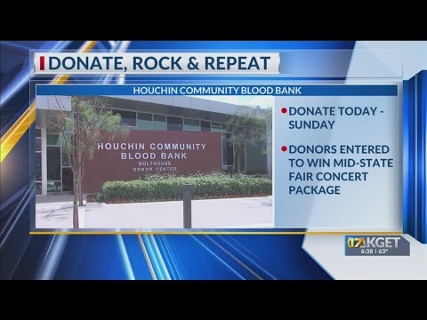 Donate blood for a chance to win Mid State Fair tickets at Houchin