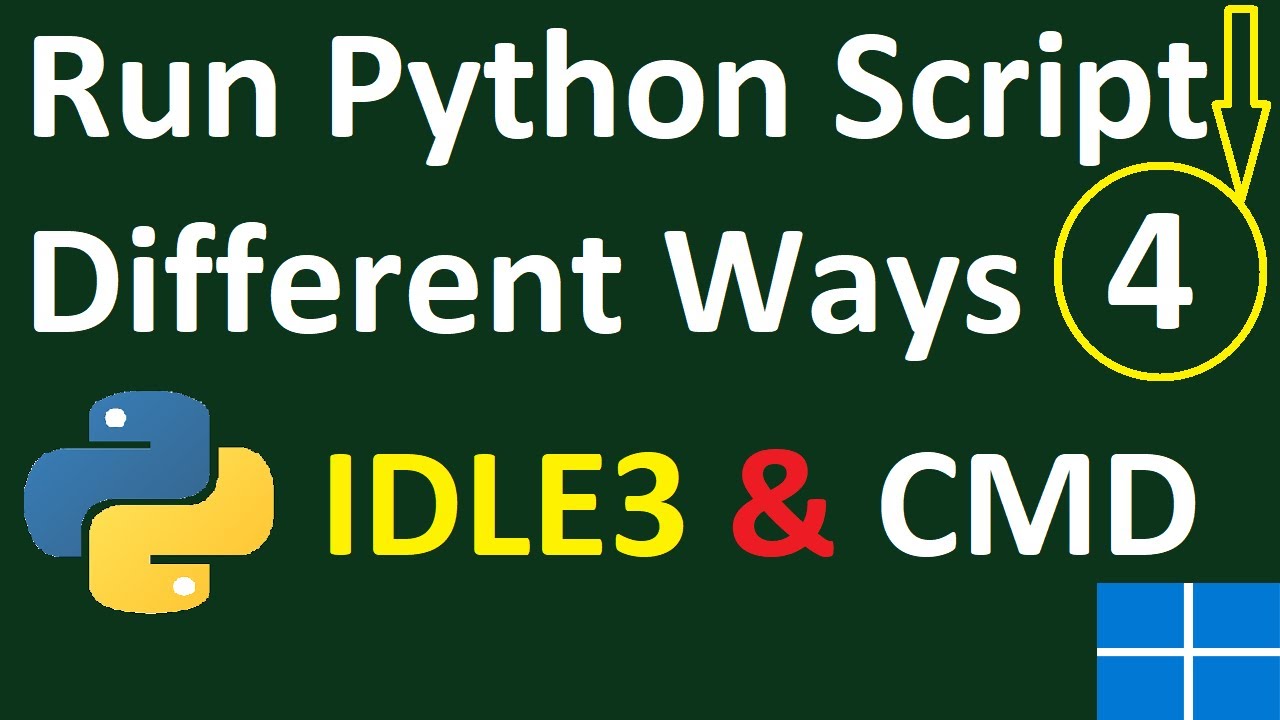 How to run Python Script in IDLE 3 | Python Shell | Command Prompt on Windows 11