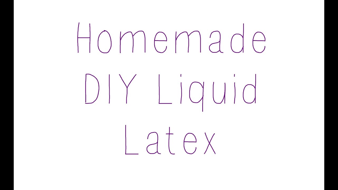 EASY CHEAP HOMEMADE DIY LIQUID LATEX (SFX) | erika grace