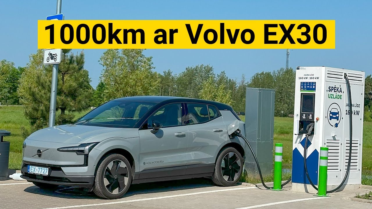 1000km brauciens ar Volvo EX30 elektroauto (video) | Kursors.lv