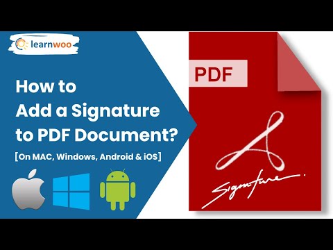 How to Add a Signature to PDF on Mac, Windows, Android & iOS?