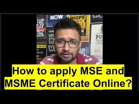 How to Apply MSME and MSE Certificate Online | Benefits of MSE and MSME enterprises |Udhyam document