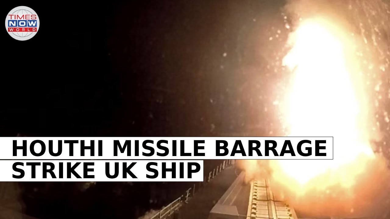 Under Fire: UK Ship Suffers Houthi Missile Barrage in Red Sea Clash, Prompting International Alarm