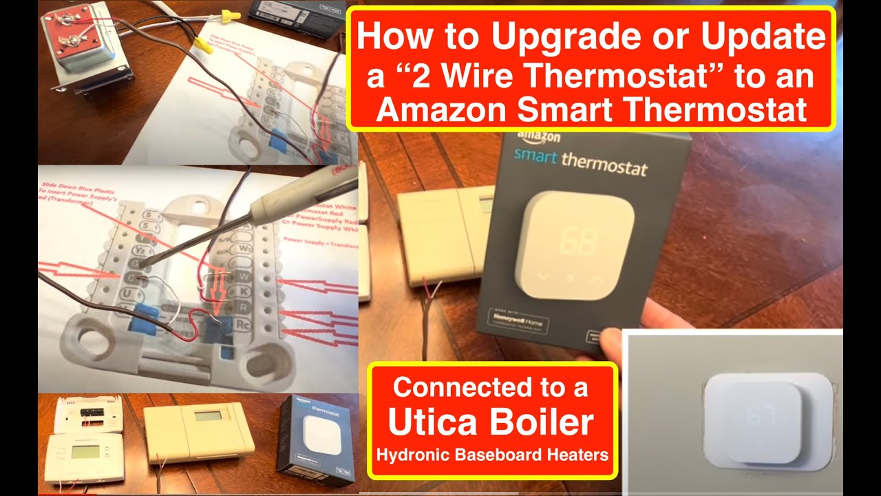How to upgrade an old 2 Wire Thermostat to a Smart Thermostat - Amazon Smart Thermostat