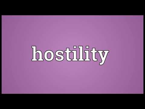 Hostility Meaning