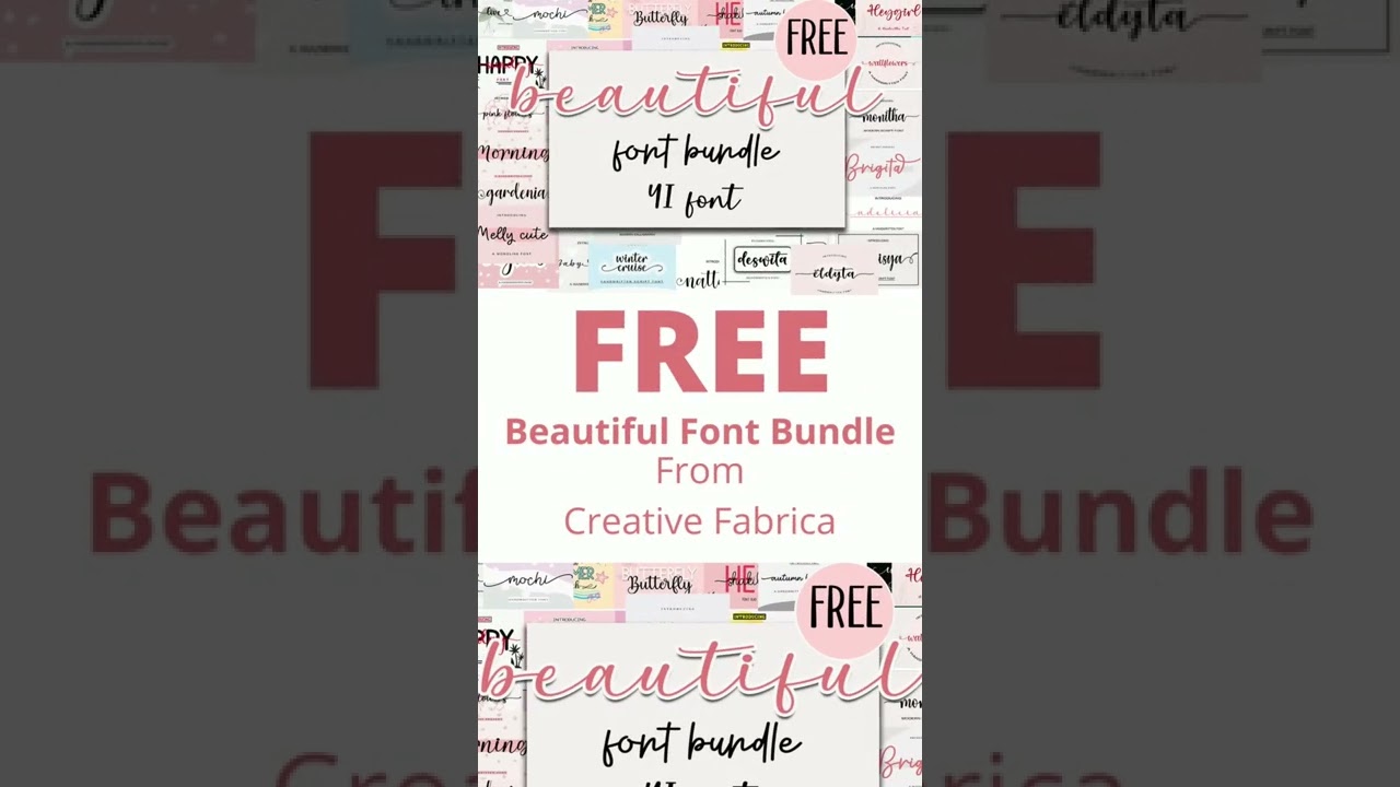 Free Font Bundle from Creative Fabrica