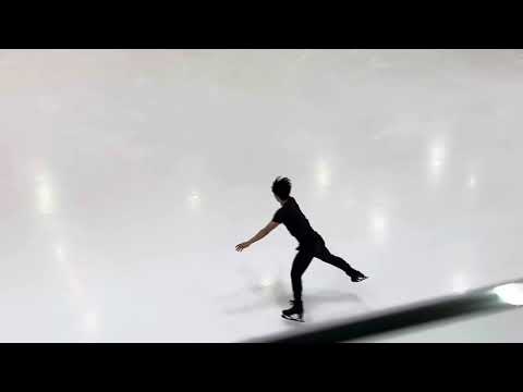 2025 European Championships Adam Sia Him Fa short program practice 28/01/2025 Tallinn, EST