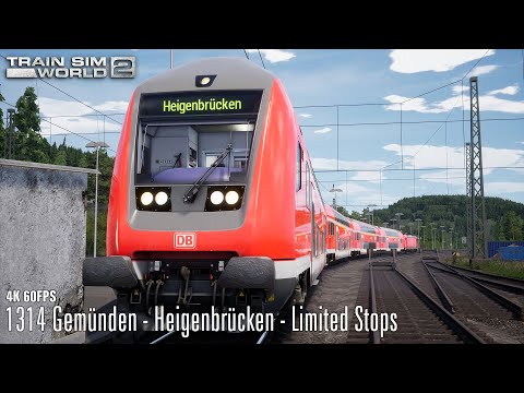 1314 Gemünden - Heigenbrücken - Limited Stops - Main Spessart Bahn - BR 766.2 - Train Sim World 2