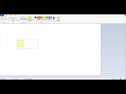 How to Change Text Color in Paint || Font Color in Paint || MS Paint Tips