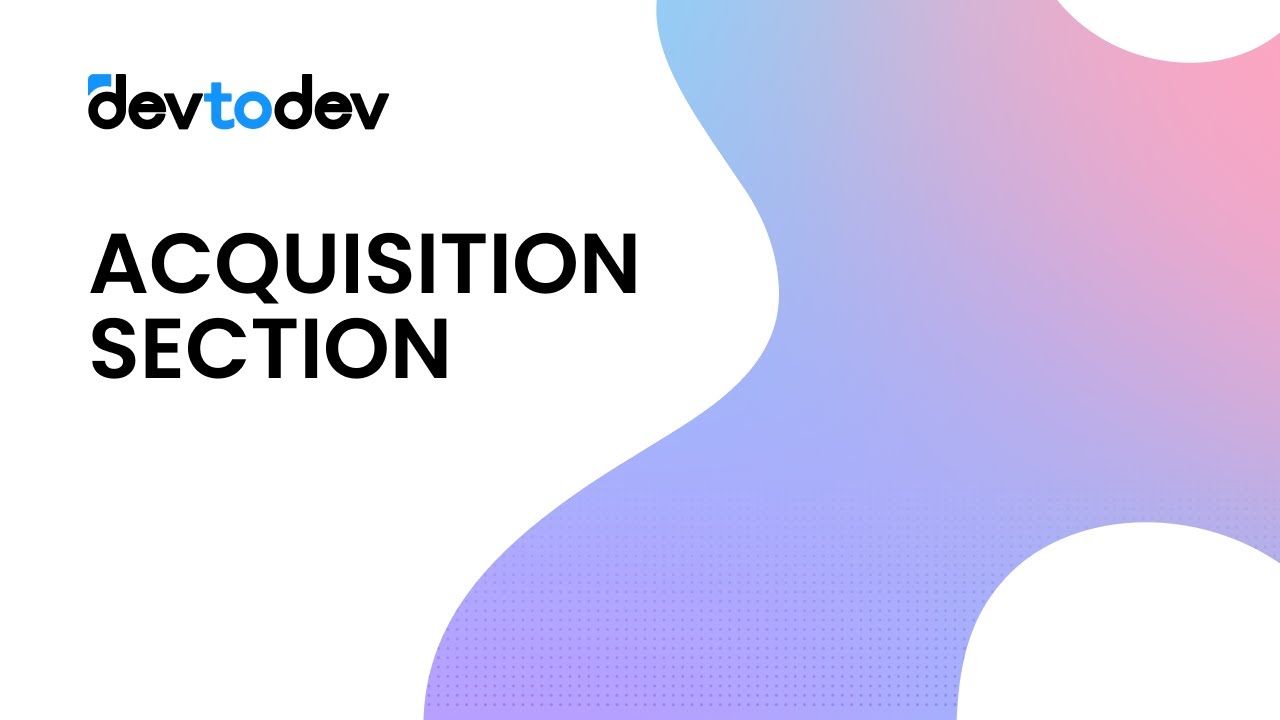 Devtodev | Acquisition Section