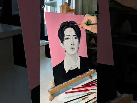 Heeseung oil painting #art #heeseung #enhypen #kpop #shorts #drawing #engene