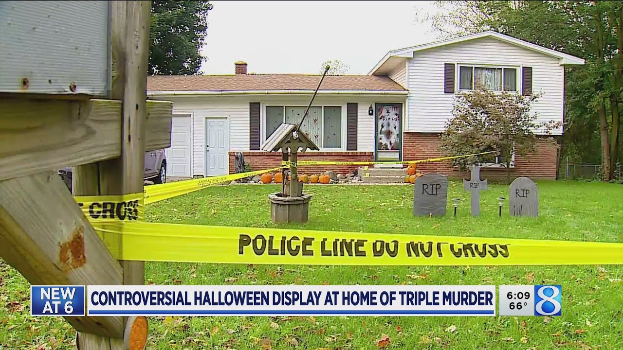 Halloween display echoes details of Walker triple murder