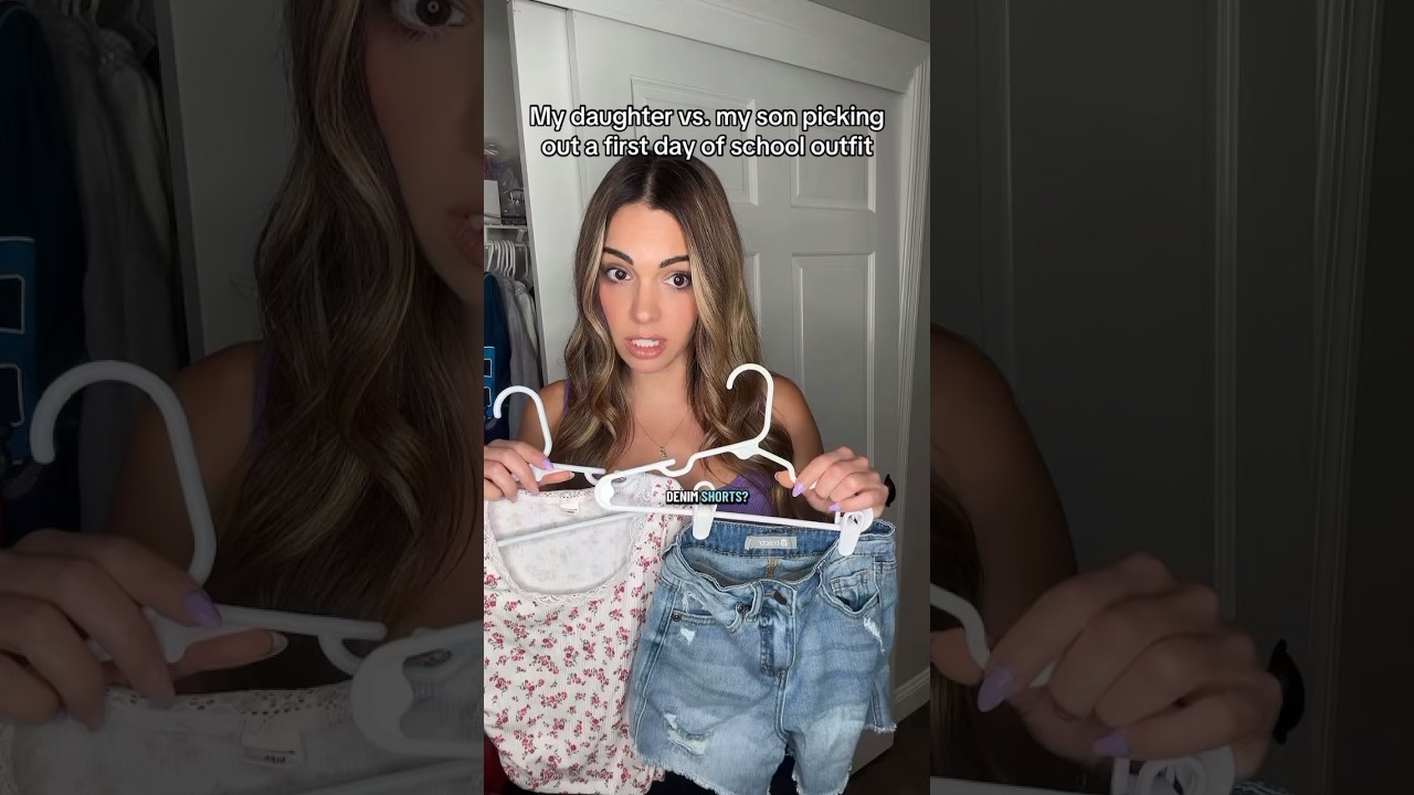 MY DAUGHTER VS. MY SON: PICKING OUT A FIRST DAY OF SCHOOL OUTFIT 🚌