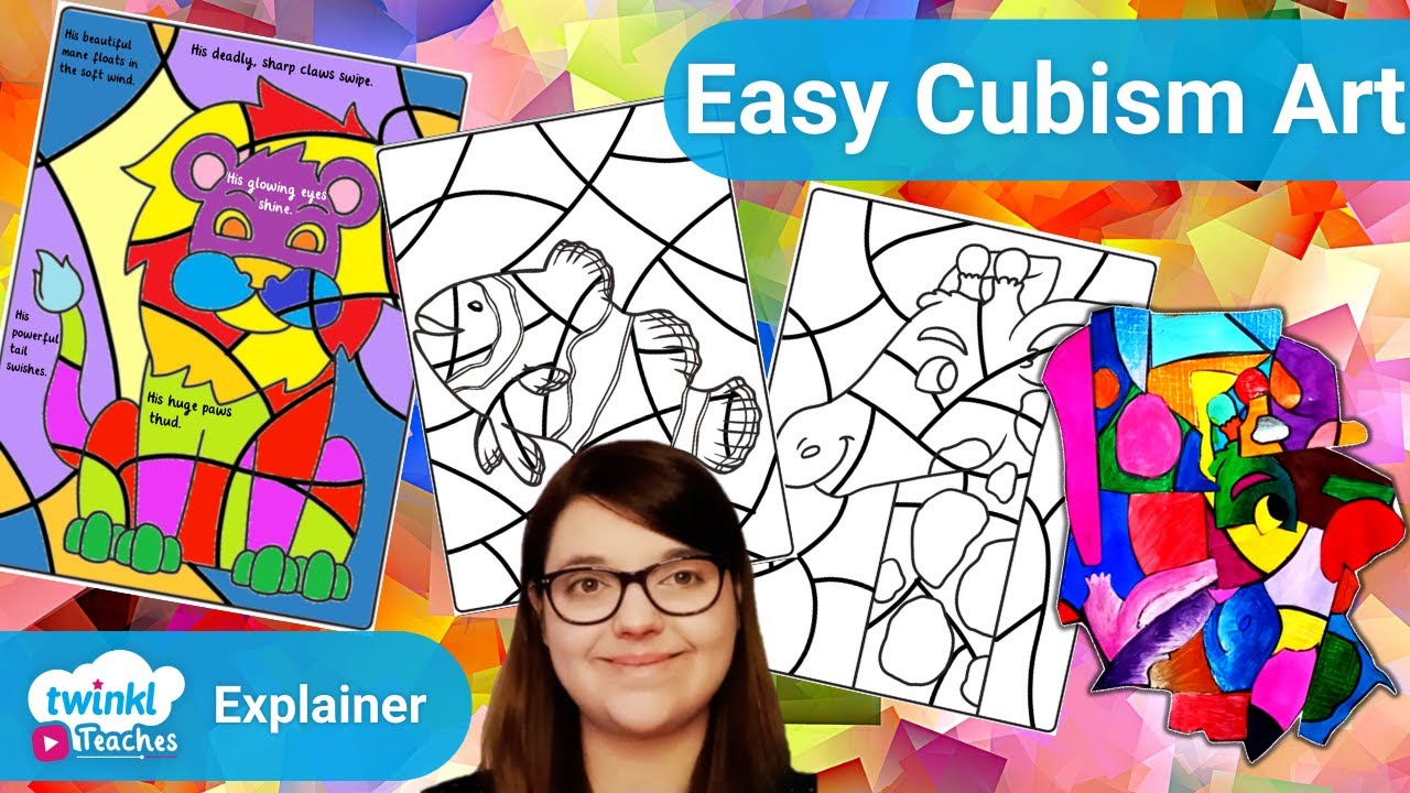 How to Create Easy Colourful Cubism Art!