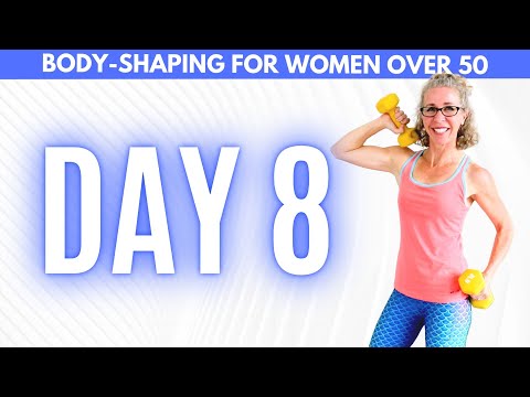 PUSH DAY Strength 💪 Day 8 💪 Body Shaping for Women over 50