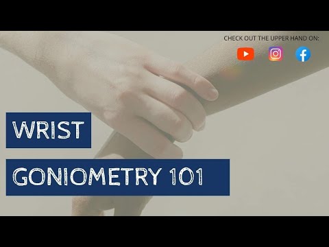Wrist (Range of Motion) Goniometry