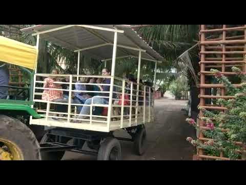 Tractor ride at Aroha Srushti