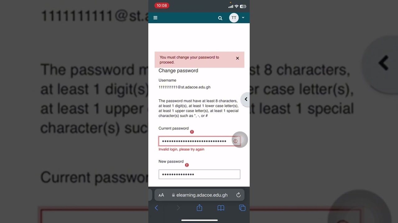 How to login to AdaCoE LMS for the first time