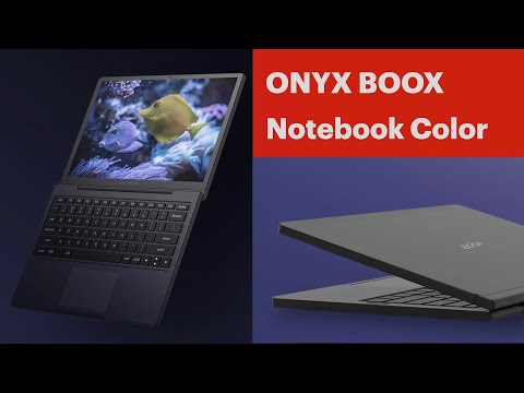Onyx Boox Notebook Color: The first color e-ink laptop with E-ink gallery technology