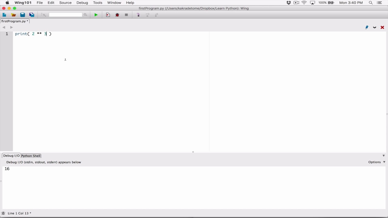23. Arithmetic operators: Exponent operator - Learn Python