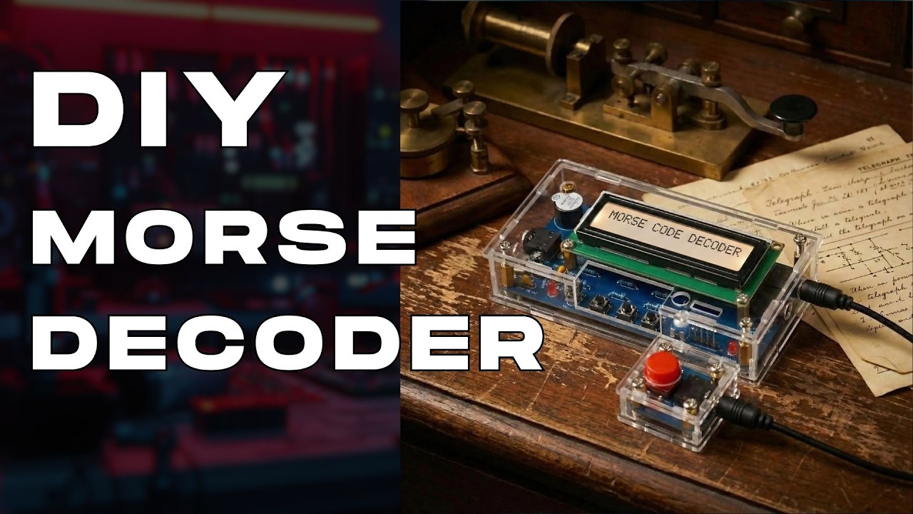 Build Your Own Morse Code Decoder 🔧 DIY Electronics Kit with LCD