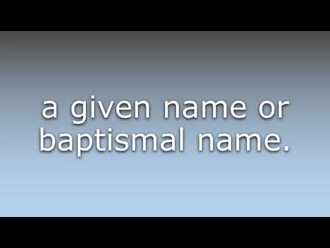 What does Font name mean?
