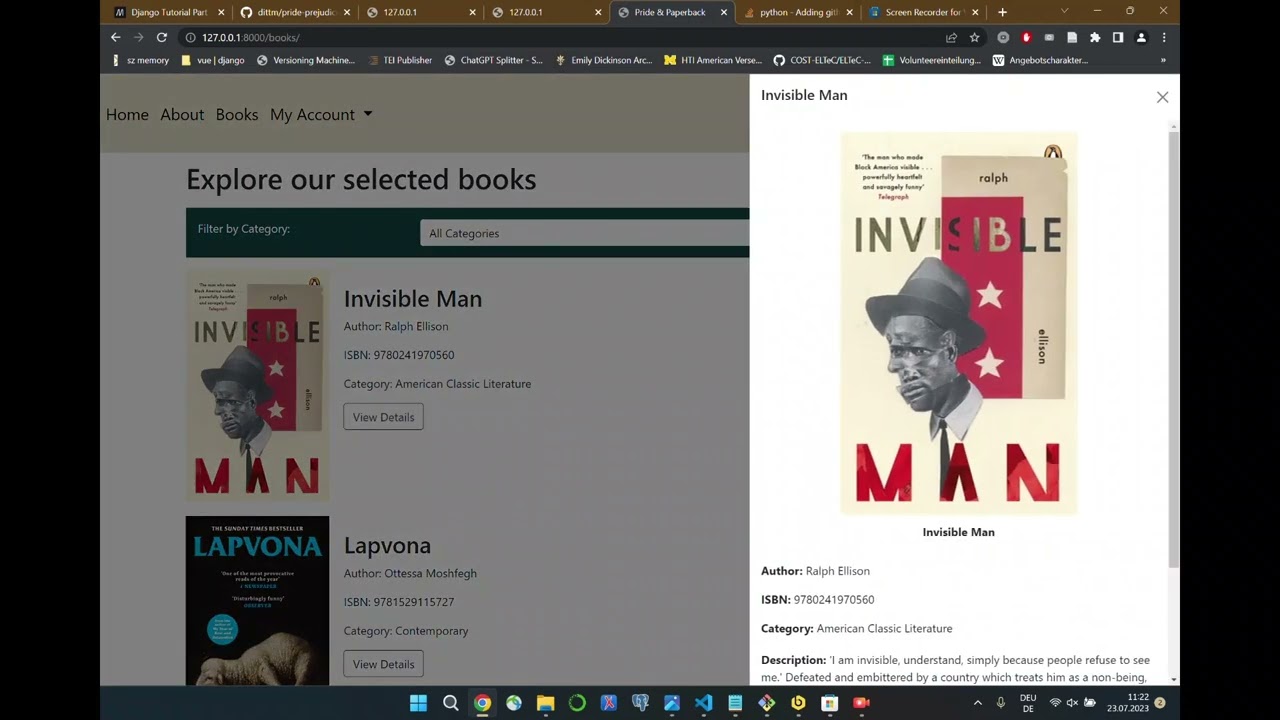 Django Goodreads Clone | Pride & Paperback