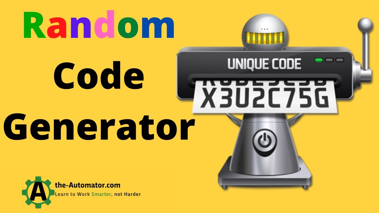 Random Code Generator built in AutoHotkey