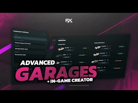 Advanced Garages (& In-Game Creator) - FiveM Script (ESX, QBCORE & QBOX)