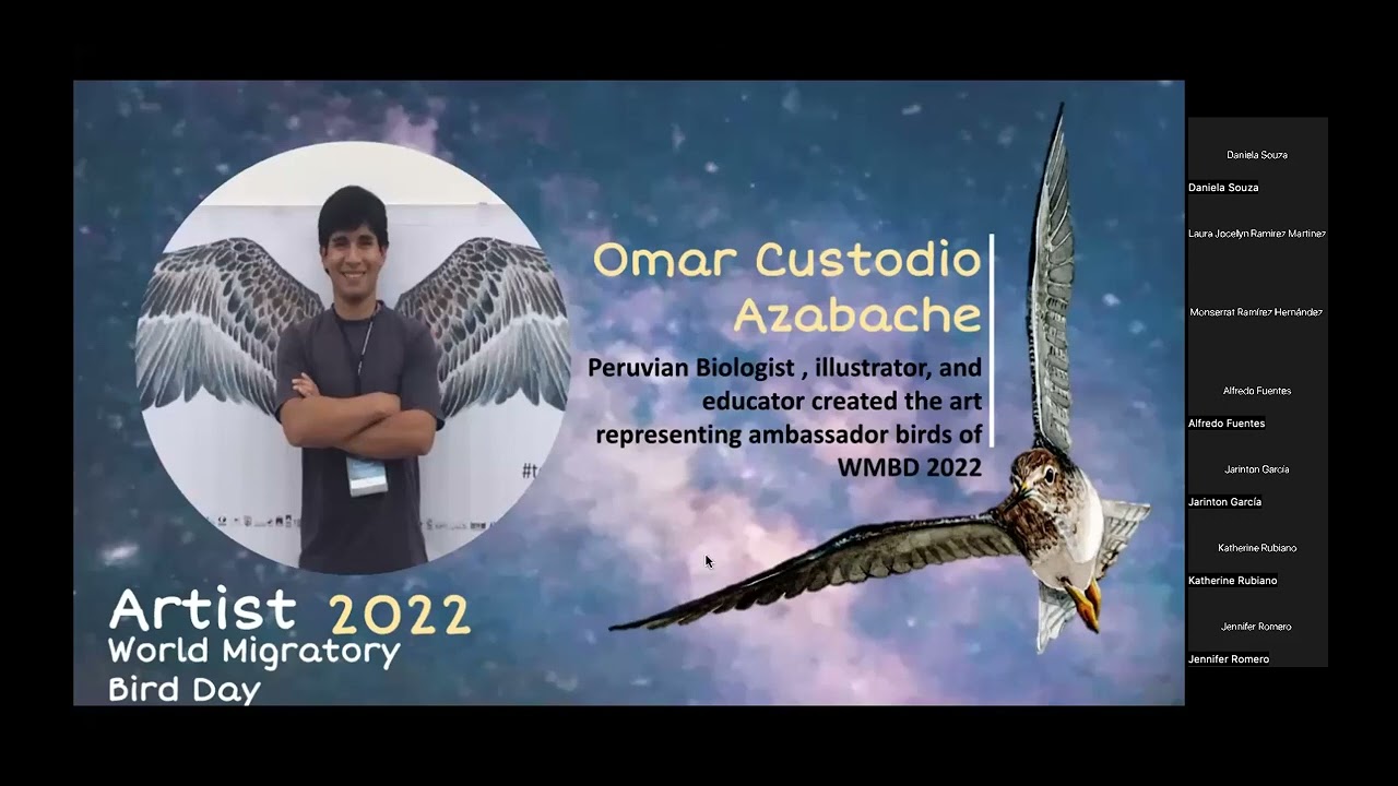 El arte y el artista del Día Mundial de las Aves Migratorias 2022