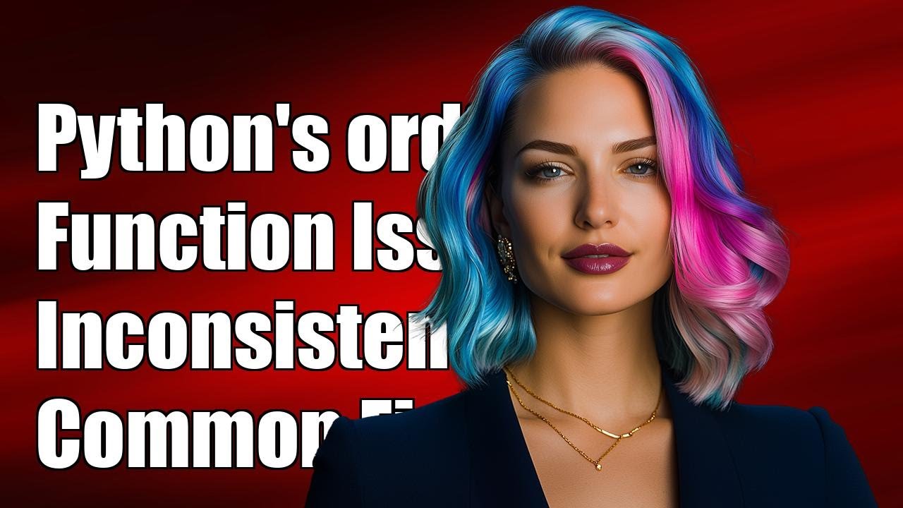 Why Python's ord() Function Works Inconsistently: Common Issues Explained