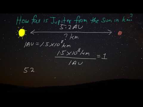 1.4.2 Converting Units 2: How far is Jupiter from the Sun in kilometers?