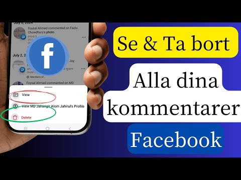 Hur du ser och tar bort alla dina kommentarer på Facebook-inlägg
