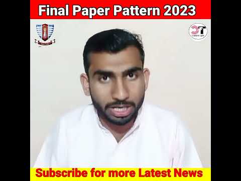 Paper Pattern Final Exams 1,3,5,7 GCUF | Affiliated Colleges GCUF Final Exams 2023