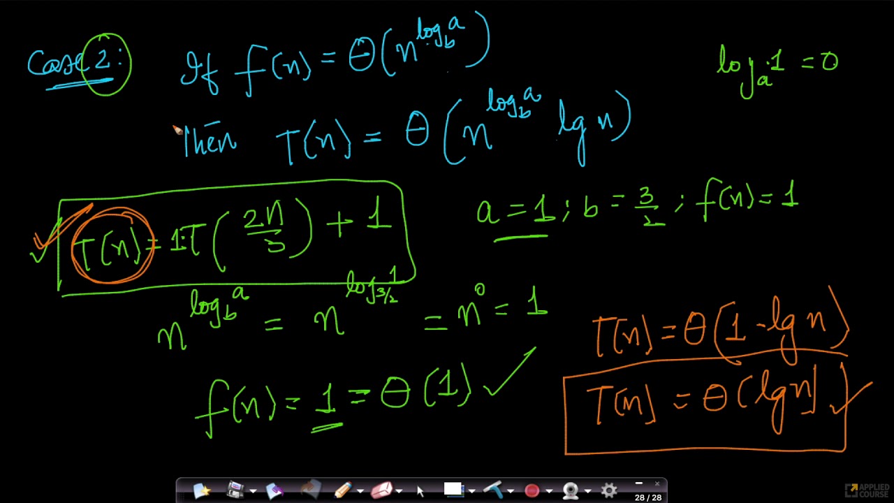 Master theorem | Solving Recurrences | Data Structure & Algorithm | GATE APPLIED COURSE