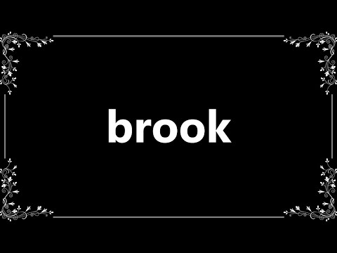 Brook - Meaning and How To Pronounce