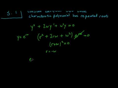 3.1 When the characteristic polynomial has a repeated root