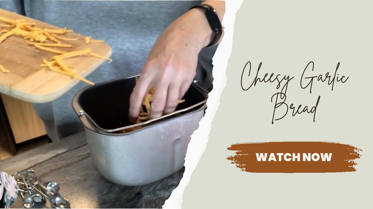 The Best Cheesy Garlic Bread You Will Ever Eat! | Easy Bread Machine Recipe