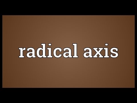 Radical axis Meaning