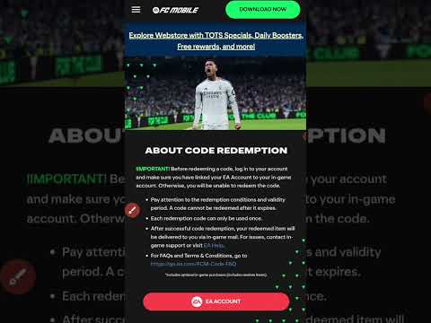Ea Sports Fc Mobile Redeem Code Today!!! #shorts #eafcmobile #eafc25 #fcredeemcode #fifa #reels