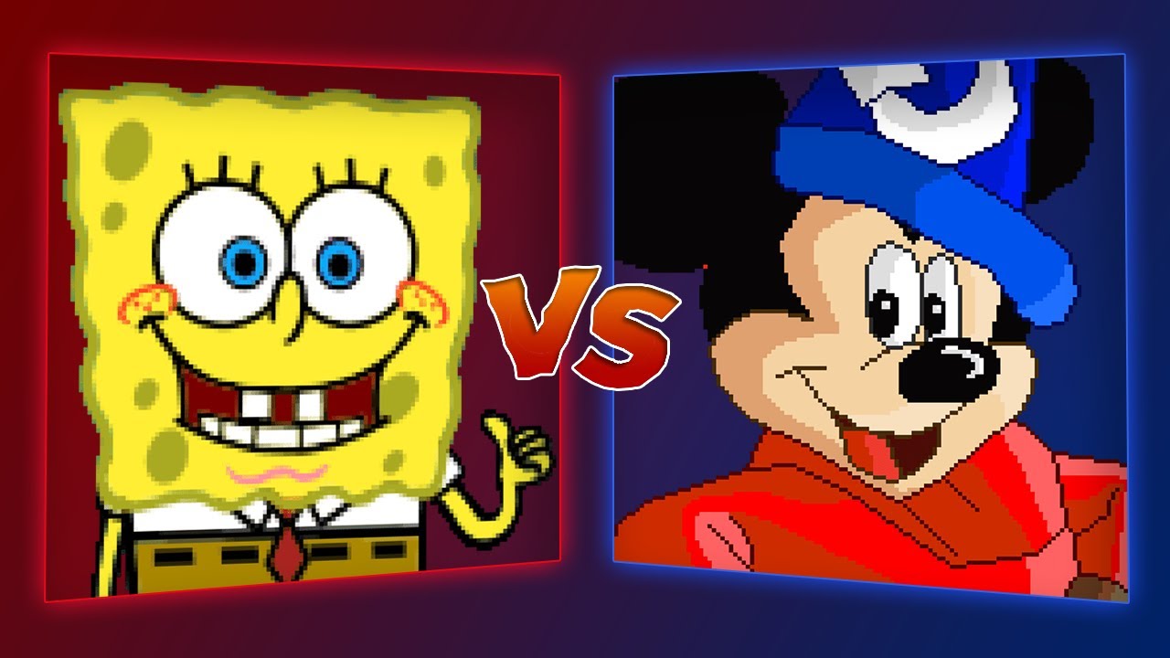 MUGEN Battle - SpongeBob vs Wizard Mickey Mouse