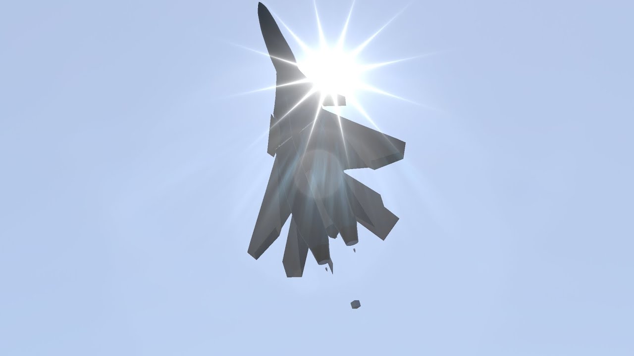 3D thrust vector control demonstration | simpleplanes