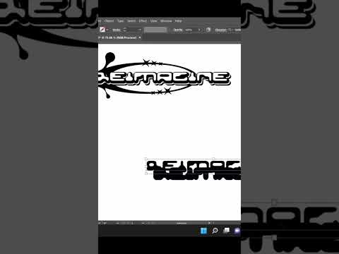 Design process of y2k logo. #y2k #logo #graphicdesign #clothing #shorts #y2k #design #clothingbrand