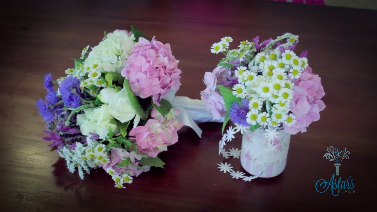How to Make a Posy Using Garden Flowers Floristry Tutorial