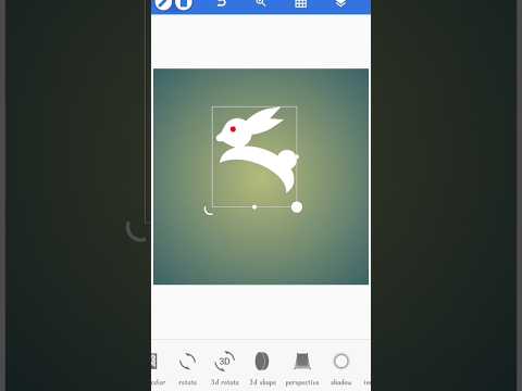 Rabbit logo design # #pixellab #shortvideos