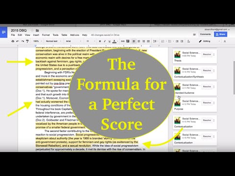How to Write a Perfect DBQ