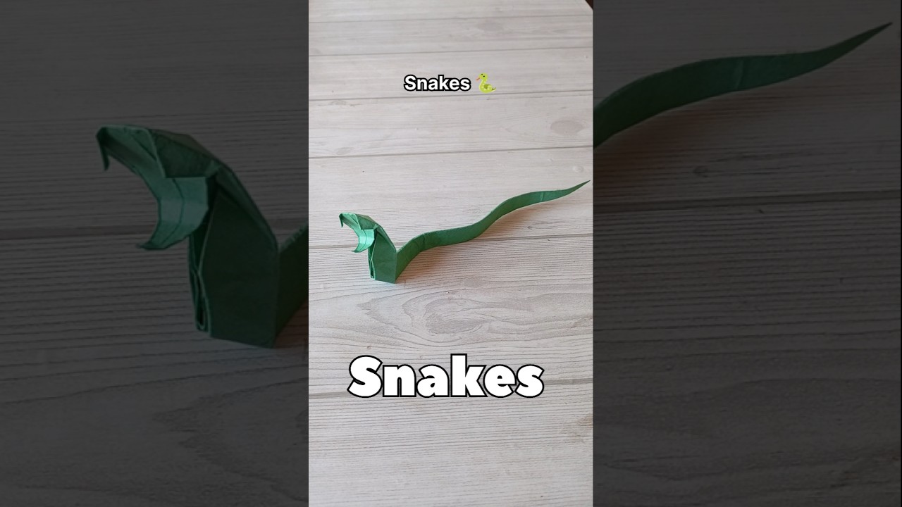 HOW TO MAKE A PAPER SNAKE ORIGAMI|EASY ORIGAMI SNAKE STEP BY STEP FOLDING|